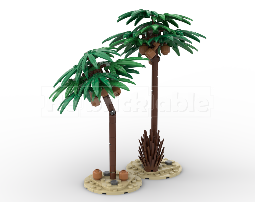 LEGO MOC Plants and Trees Collection: Coconut Palm Trees by Brickjester ...