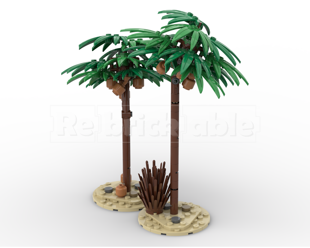 LEGO MOC Plants and Trees Collection: Coconut Palm Trees by Brickjester ...