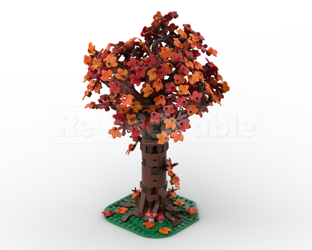 LEGO MOC Plants and Trees Collection: Big Red Oak by Brickjester ...