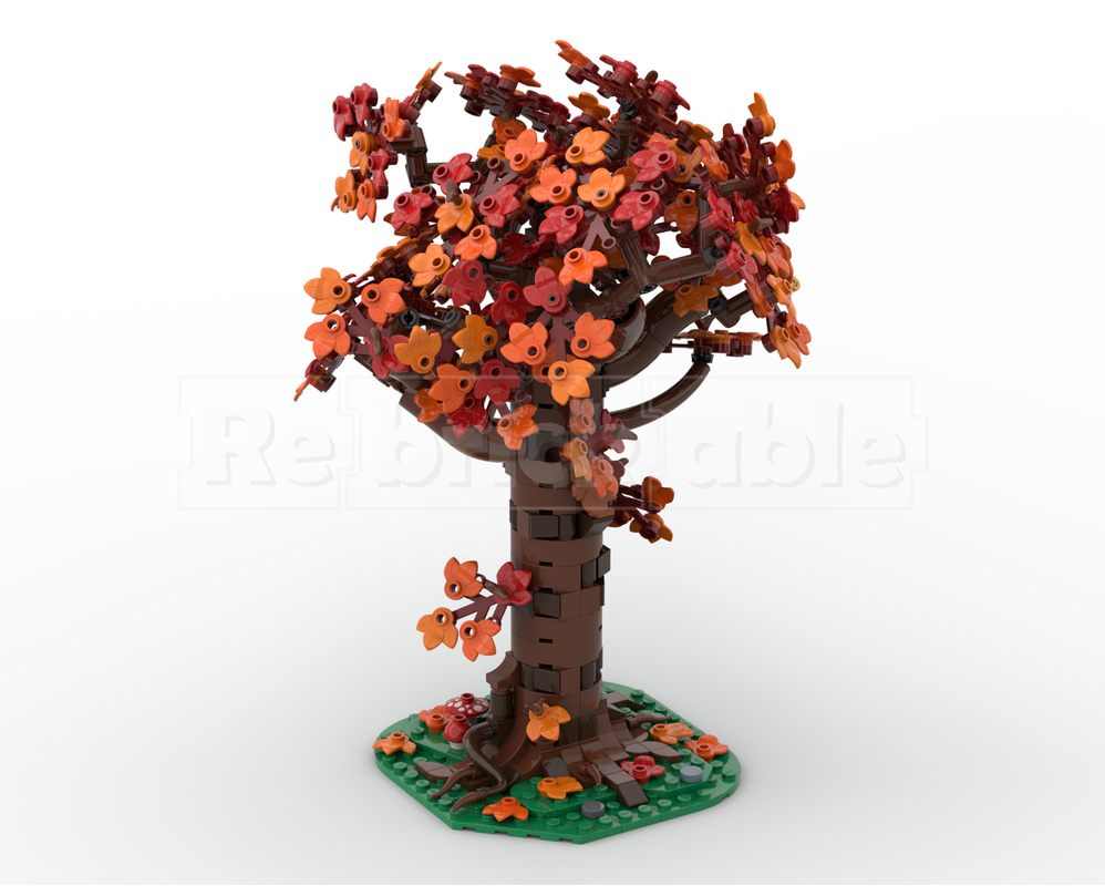 LEGO MOC Plants and Trees Collection: Big Red Oak by Brickjester ...