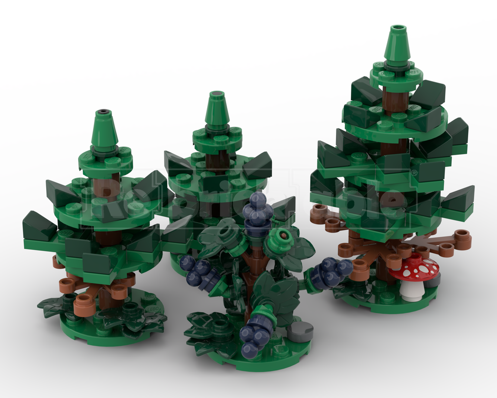 LEGO MOC Plants and Trees Collection: Small Firs by Brickjester ...