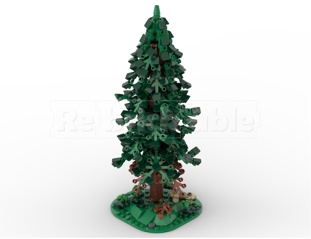 LEGO MOC Plants and Trees Collection: Tall Fir by Brickjester ...