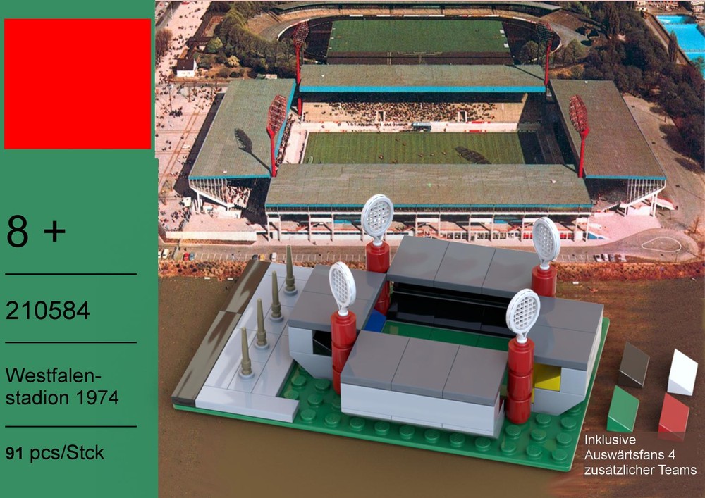 Lego Moc Westfalenstadion 1974 By Frevler90 Rebrickable Build With Lego