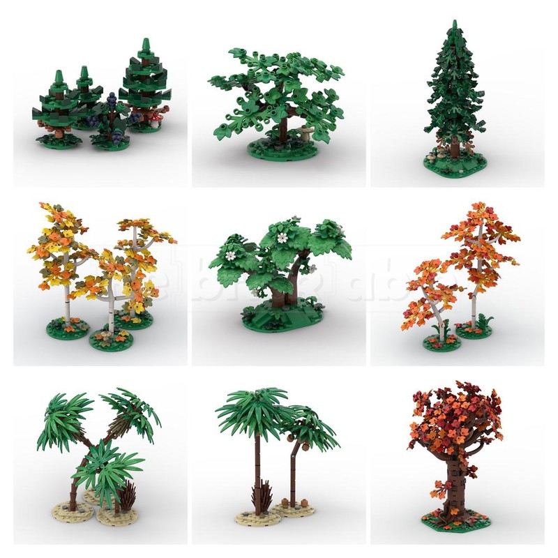 LEGO MOC Plants and Trees Collection: All 9 Instructions by Brickjester ...