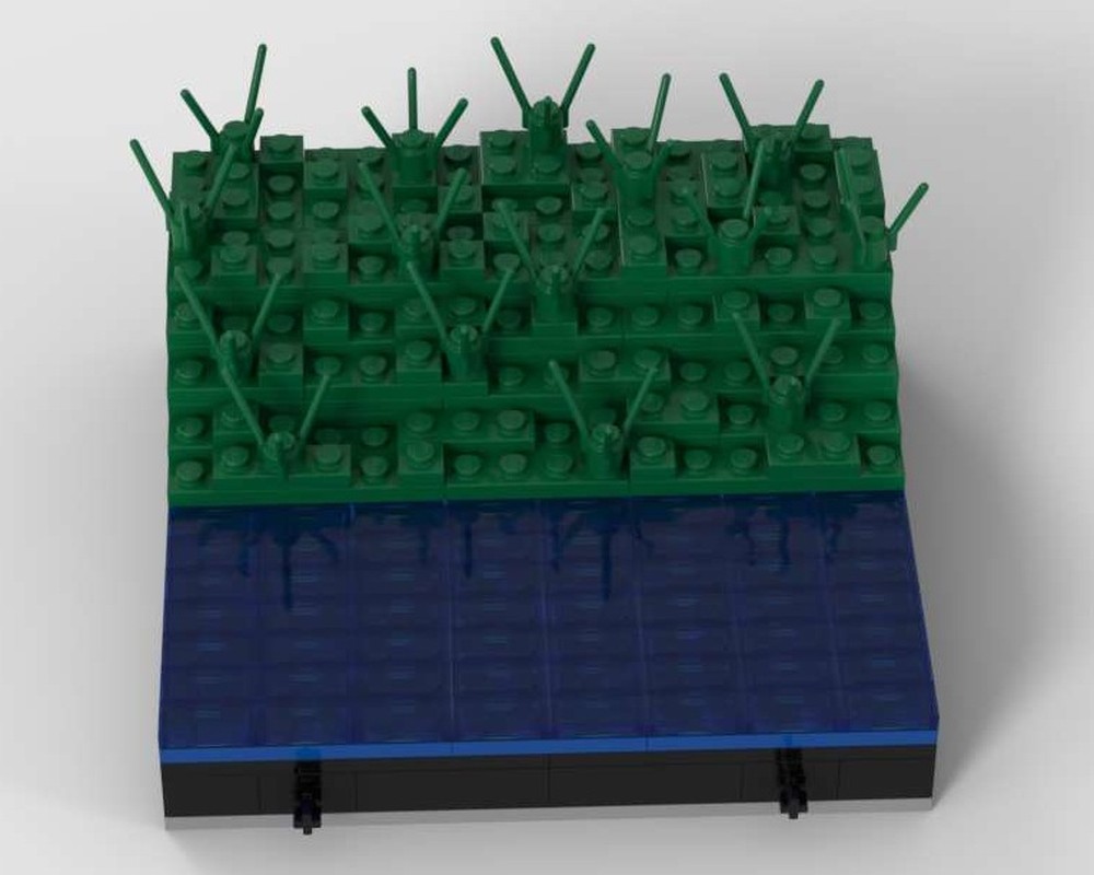 LEGO MOC Modular Terrain - Grass River Bank by mikey2110 | Rebrickable ...