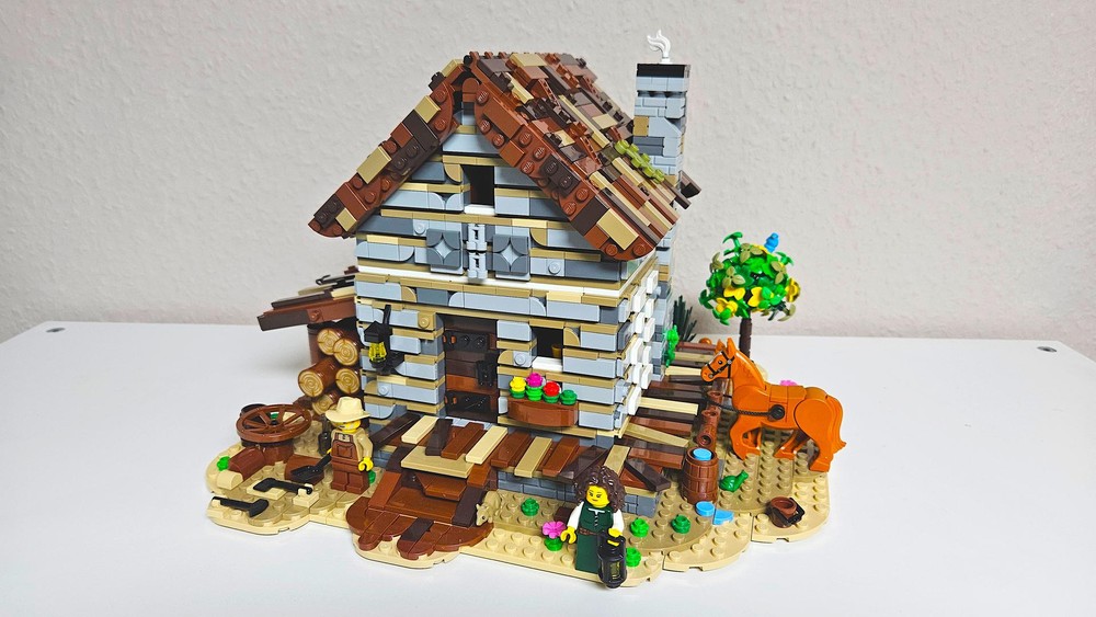 LEGO MOC Old Stone House by GabKremo | Rebrickable - Build with LEGO