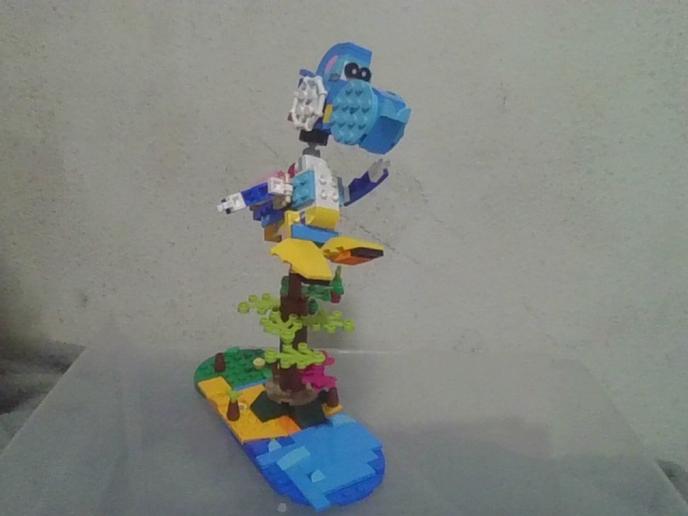 LEGO MOC Light Blue Yoshi by Willzerba2 | Rebrickable - Build with LEGO