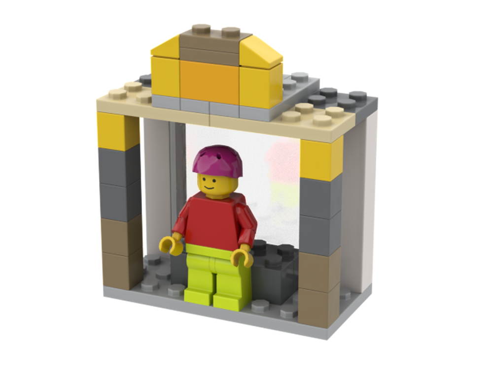 LEGO MOC BYGGLEK Bus stop by WafityYT | Rebrickable - Build with LEGO