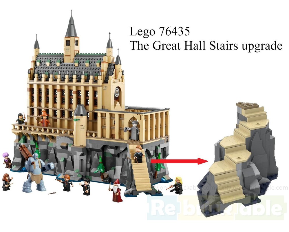 LEGO MOC Hogwarts Castle: The Great Hall - Stairs upgrade by Neikar ...