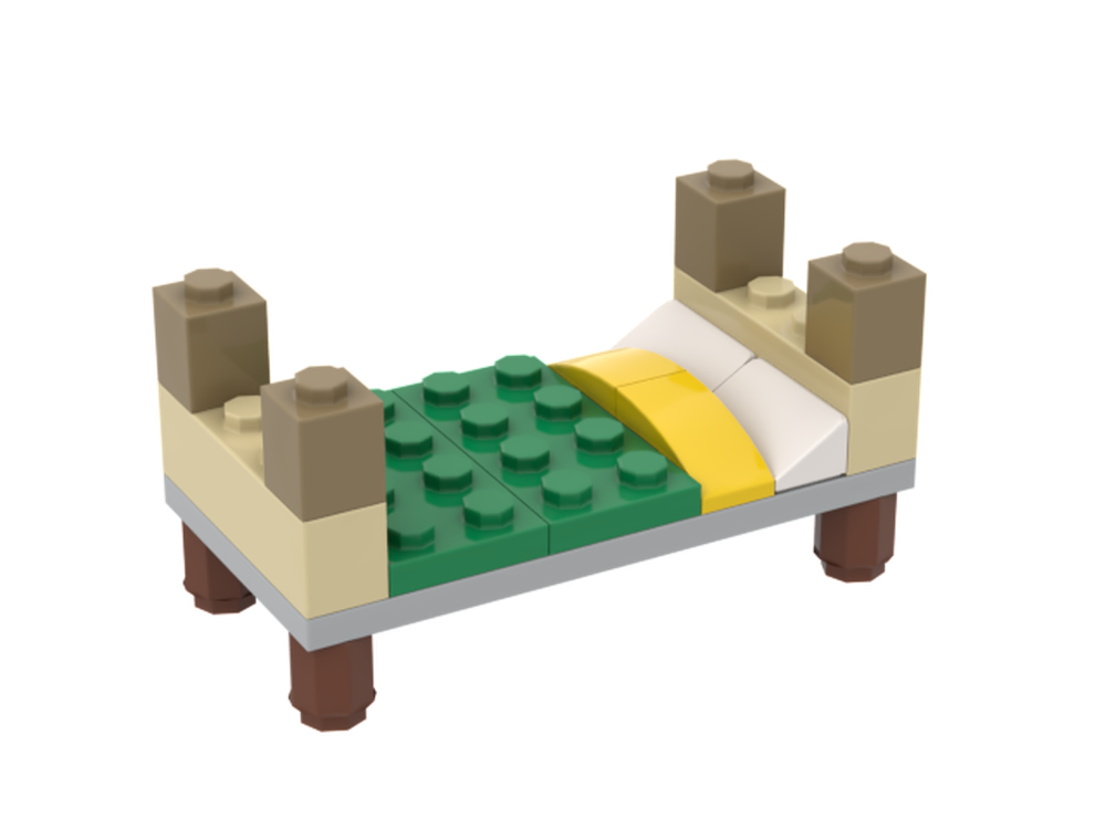 LEGO MOC BYGGLEK Bed by WafityYT | Rebrickable - Build with LEGO
