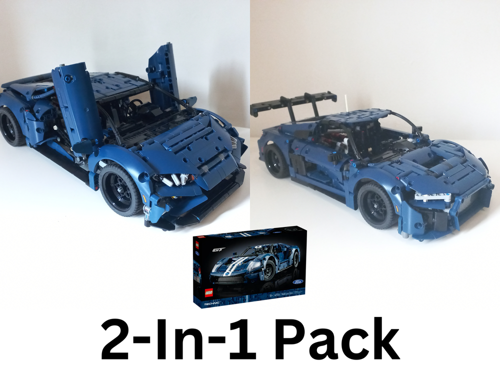 LEGO MOC 2-in-1 Pack Alternate Build 42154 Audi R8 LMS GT3, Lamborghini ...