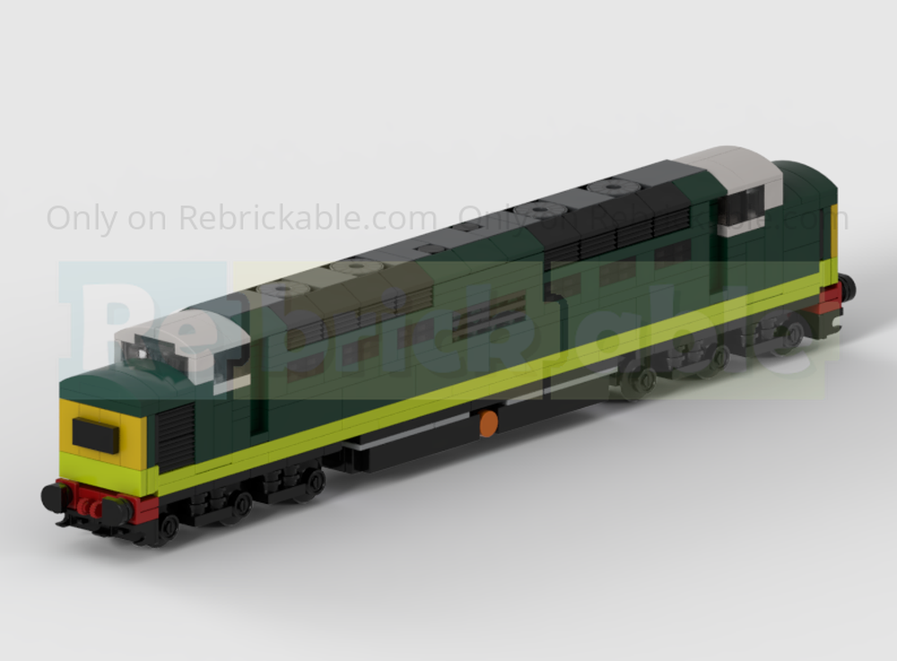 LEGO MOC-208341 4-Wide BR Class 55 Deltic Diesel Locomotive Train In ...