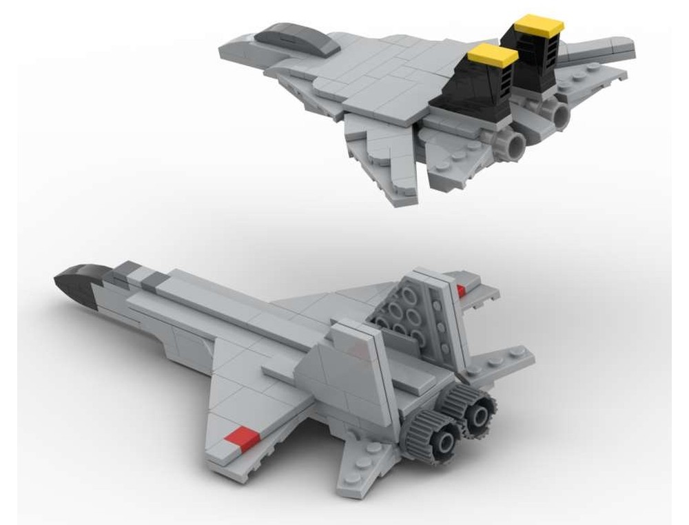 LEGO MOC F-14 and Mig-31 (1/110 scale) by Vincent W | Rebrickable ...
