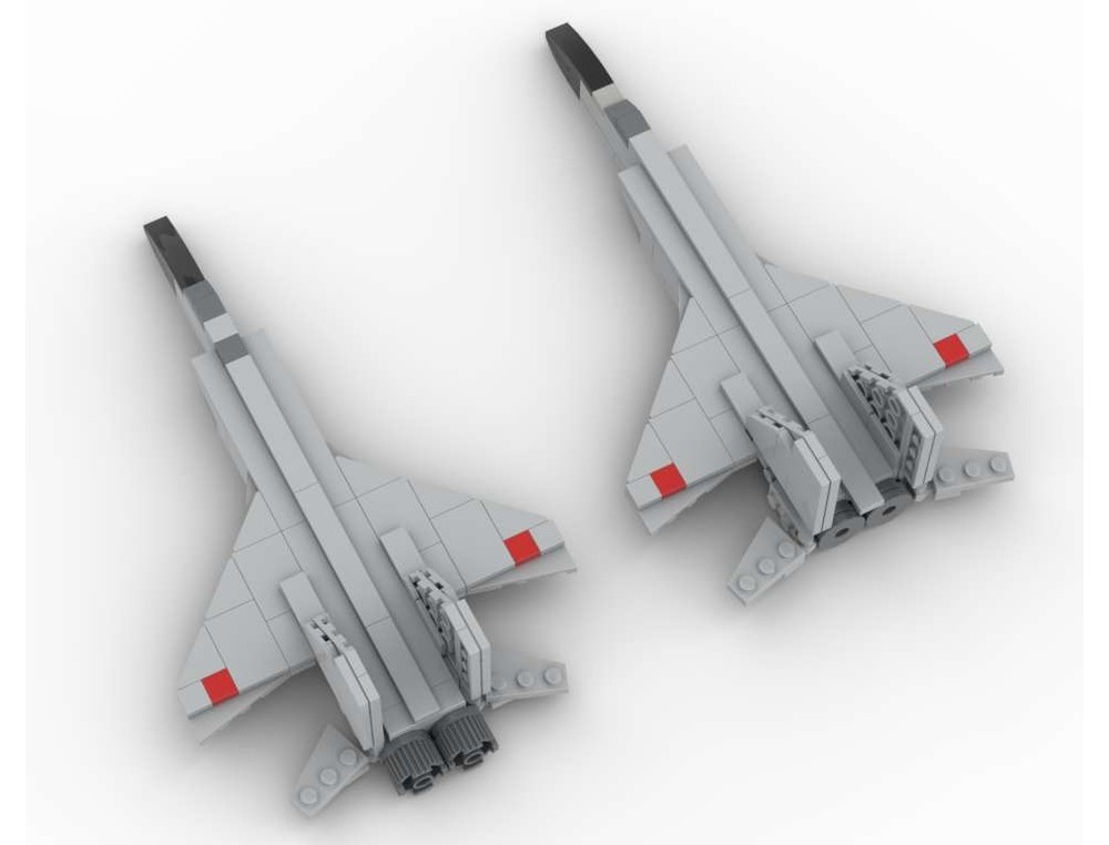 LEGO MOC F-14 and Mig-31 (1/110 scale) by Vincent W | Rebrickable ...
