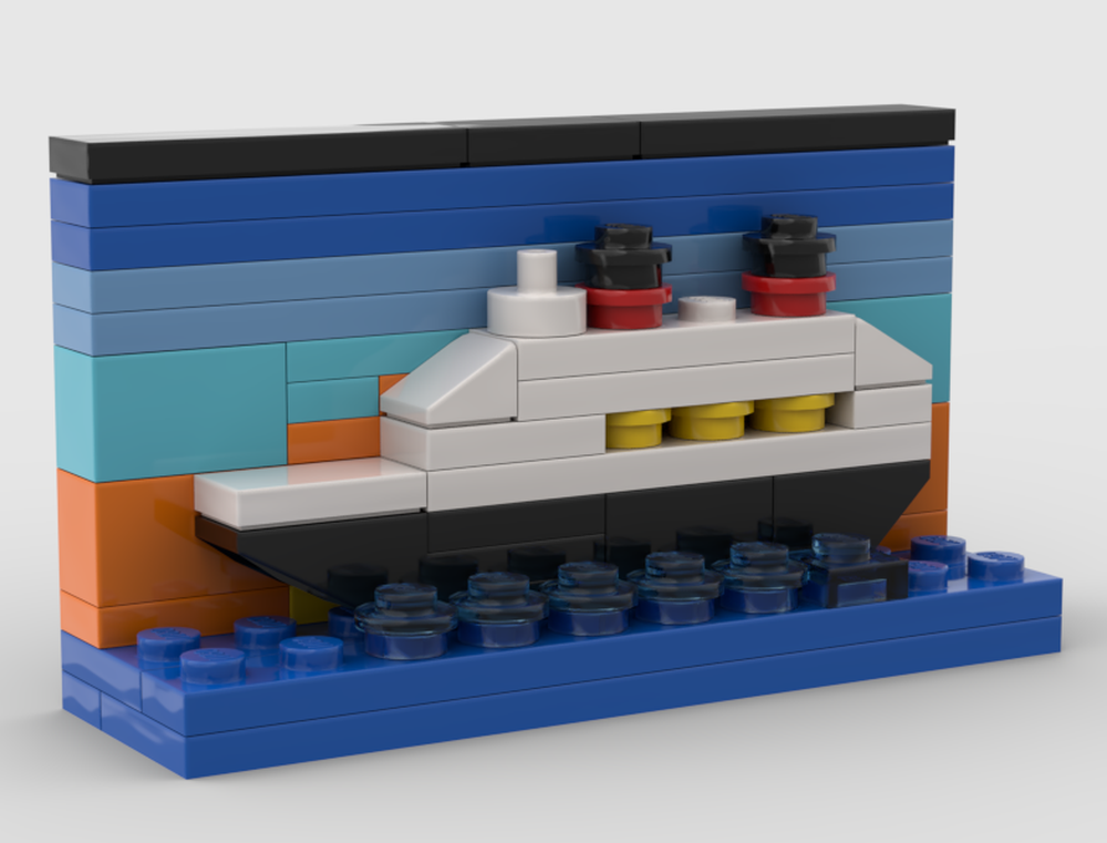 LEGO MOC Micro Disney Cruise Line by Bananas1234 | Rebrickable - Build ...