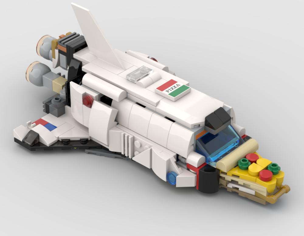 LEGO MOC Pizza Shuttle V1 by PizzaNinja | Rebrickable - Build with LEGO