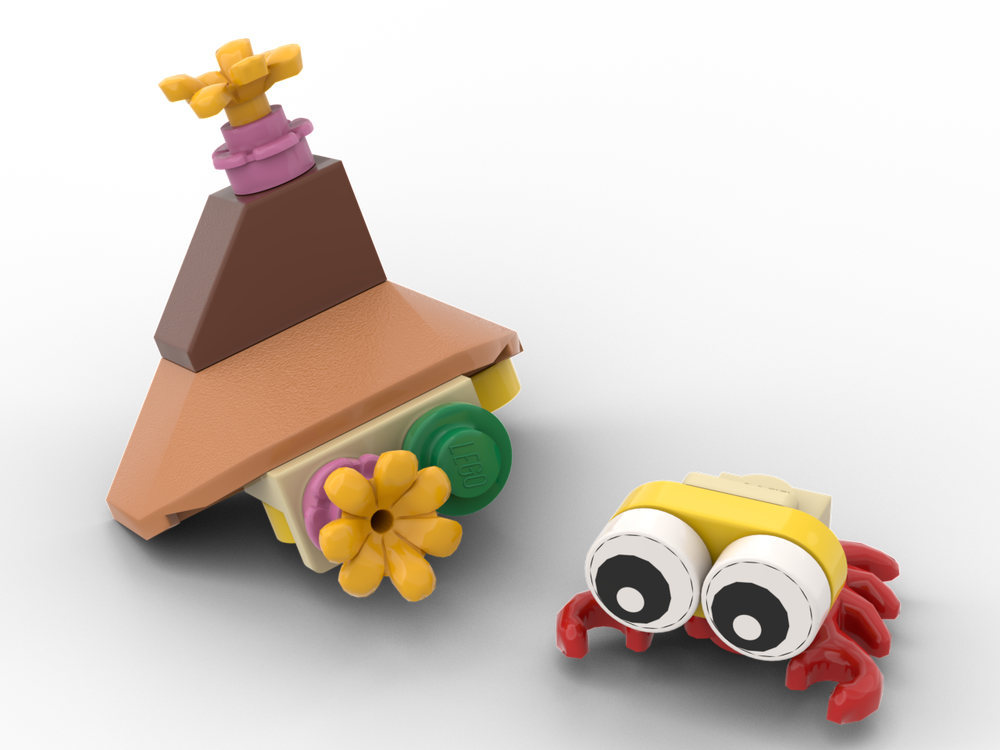 Lego Moc Hermit Crab By Zekocean Rebrickable Build With Lego