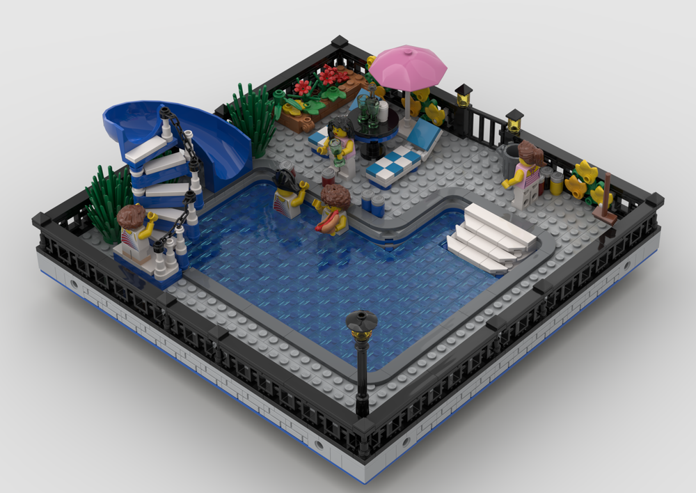 LEGO MOC Pool time by mrobison161 | Rebrickable - Build with LEGO