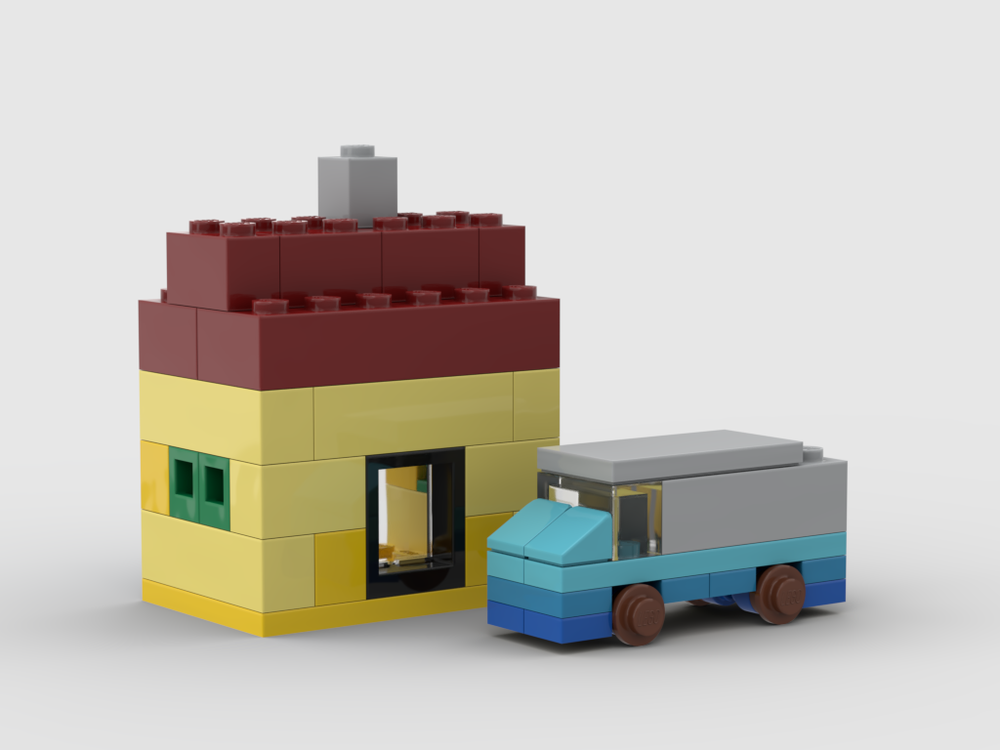 LEGO MOC 10698 - House and Car by ChiLegGodt | Rebrickable - Build with ...