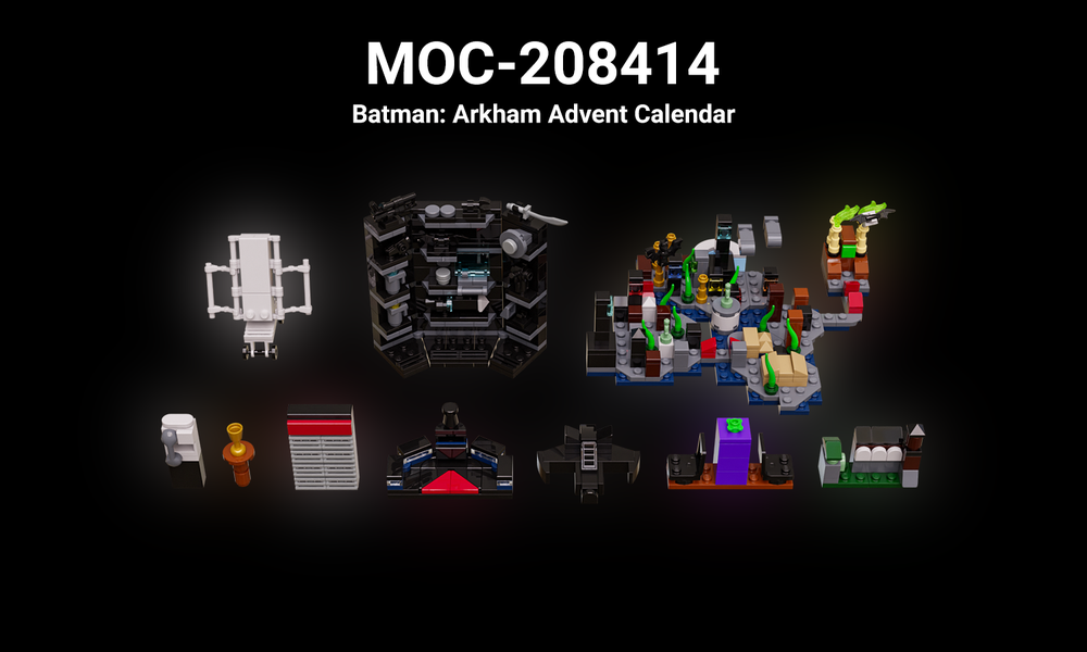 LEGO MOC LEGO Batman: Arkham Advent Calendar by h28bricks | Rebrickable ...