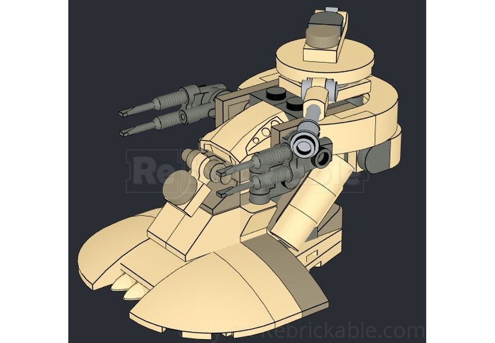 LEGO MOC AAT battle tank mini by Adaxeda | Rebrickable - Build with LEGO
