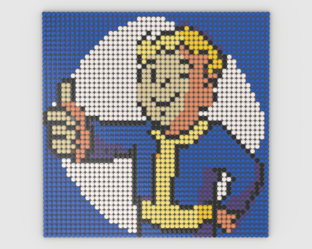 LEGO MOC Fallout's Vault Boy by hrodas | Rebrickable - Build with LEGO