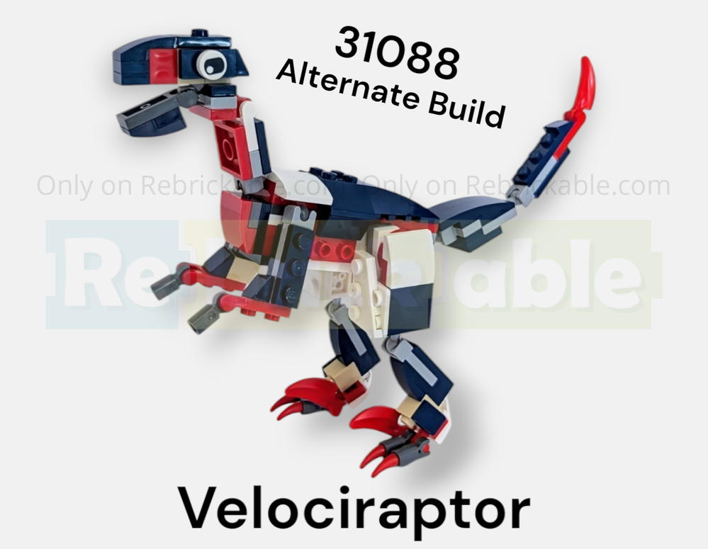 LEGO MOC 31088 Alternate Build Velociraptor by LegoBuildo | Rebrickable ...