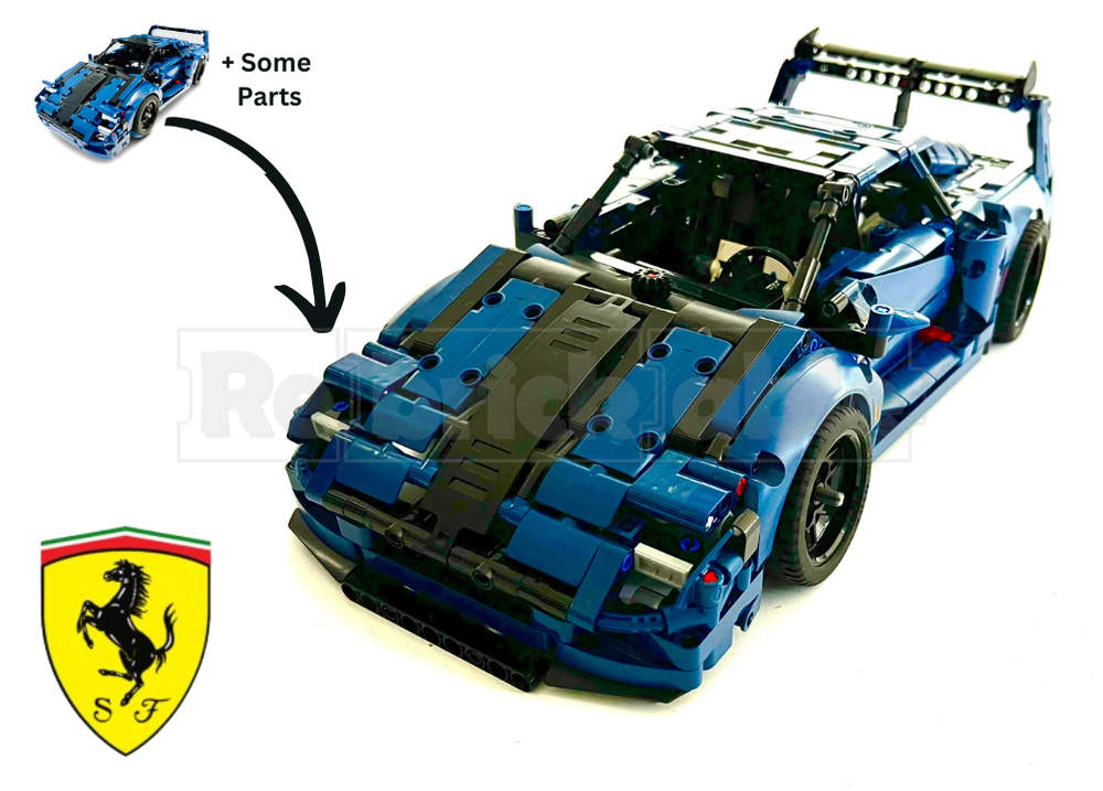 LEGO MOC Ferrari F40 LM Conversion by CrazyKreations | Rebrickable ...