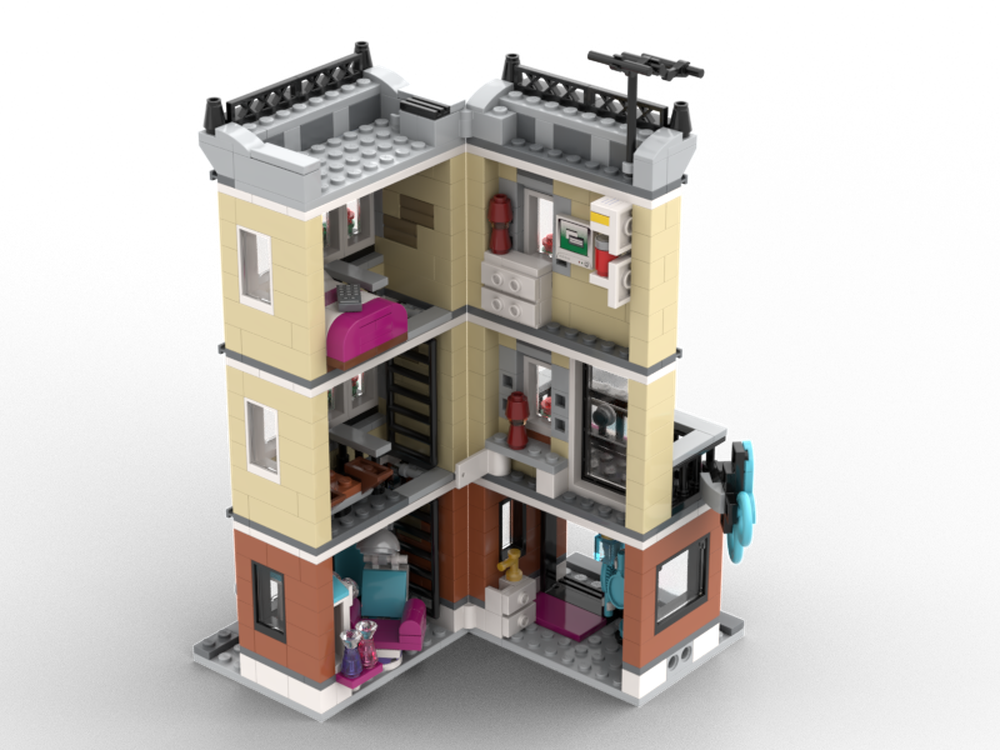 LEGO MOC Barber Shop next to Burger Shop by fuesioterrapoit ...