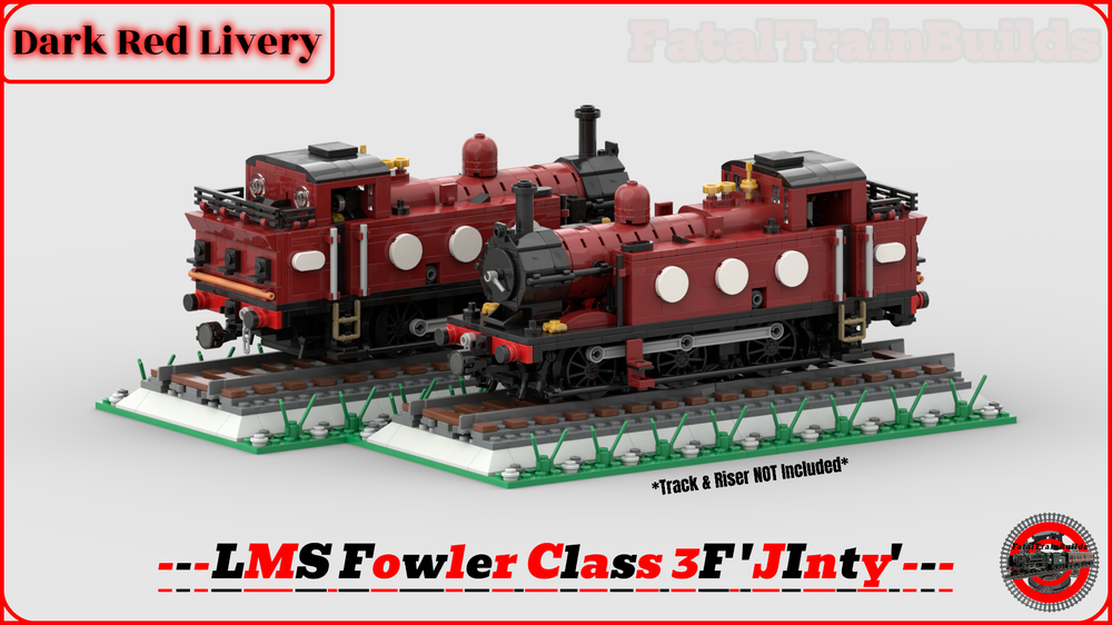 LEGO MOC (Dark Red) LMS Fowler Class 3F 'Jinty' (8w) by ...