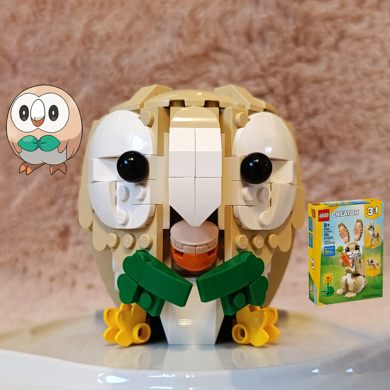 LEGO MOC 31162 Rowlet (Pokemon) by jheewee | Rebrickable - Build with LEGO