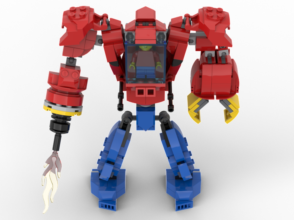 LEGO MOC Classic Minifigure Battle Mech by Risbee_Bricks | Rebrickable ...