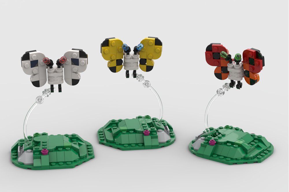LEGO MOC-208480 Pikmin 4 - Spectralids, Honeywisp, and Leaves by Renk ...