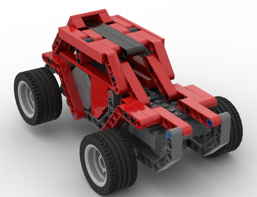 LEGO MOC pull back beach buggy with inline-2 engine by DigitalDan ...