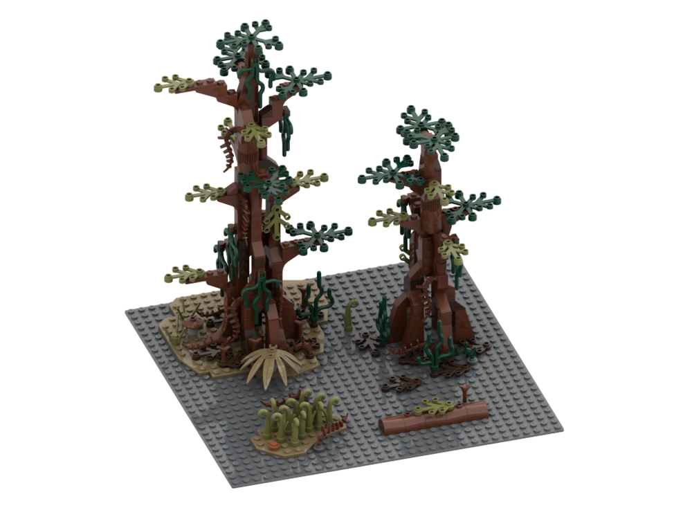LEGO MOC-208517 Dagobah Swamp Trees by obiwanklemmobi | Rebrickable ...
