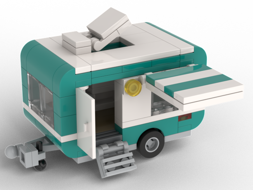 LEGO MOC Retro Caravan by AntOrman | Rebrickable - Build with LEGO