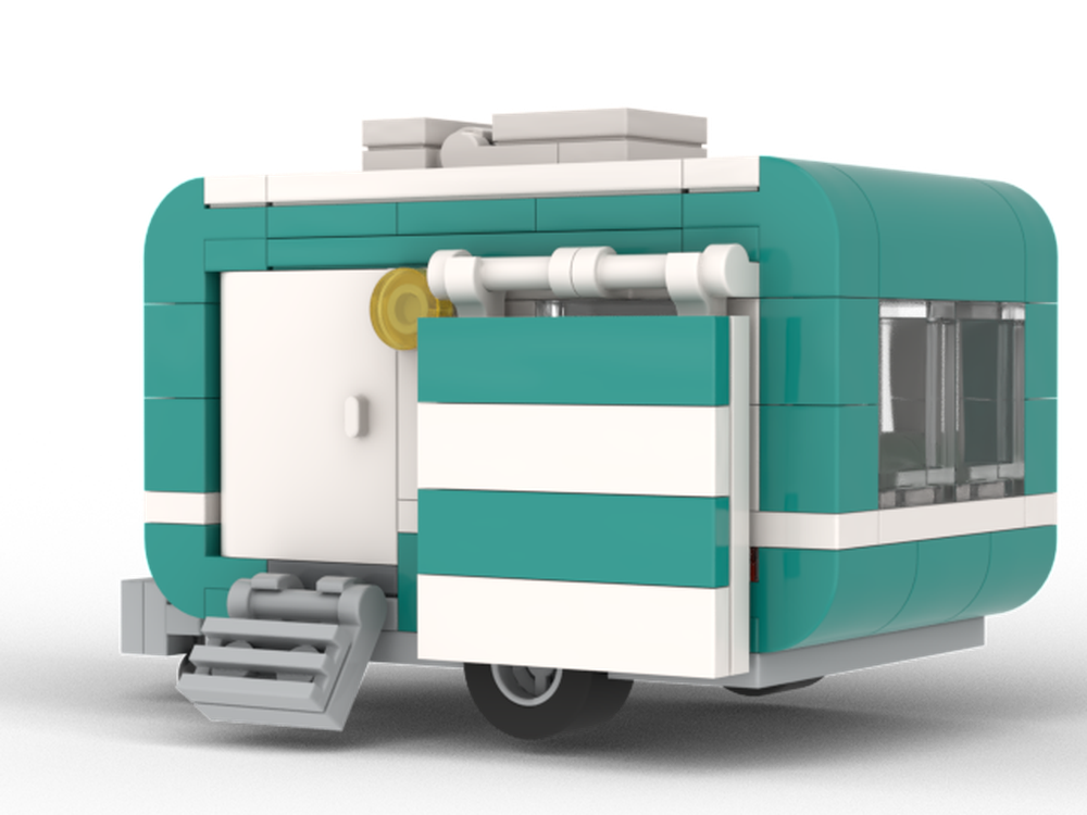 LEGO MOC-208523 Retro Caravan by AntOrman | Rebrickable - Build with LEGO