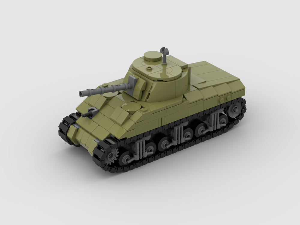 LEGO MOC M4 Sherman Medium Tank by Sirluftwaffle | Rebrickable - Build ...