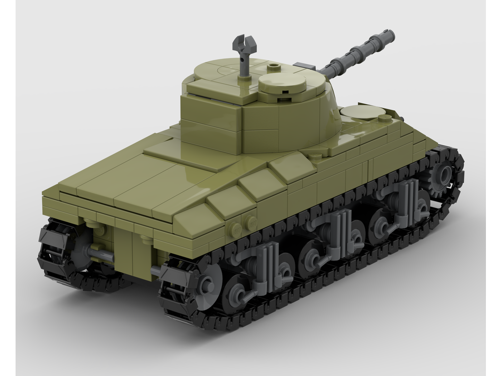 LEGO MOC M4 Sherman Medium Tank by SirLuftwaffles42 | Rebrickable ...