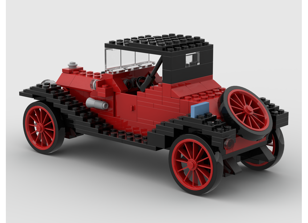 LEGO MOC Cadillac 1913 Roadster - A Revamp of the Classic LEGO Set 390 ...