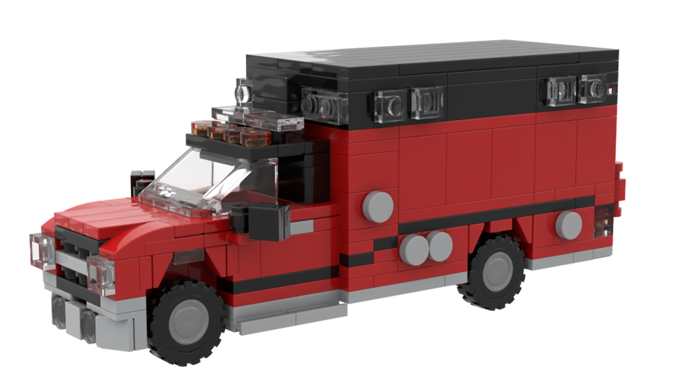 LEGO MOC Simple Ambulance - black top by freelegoemergencyfiles ...