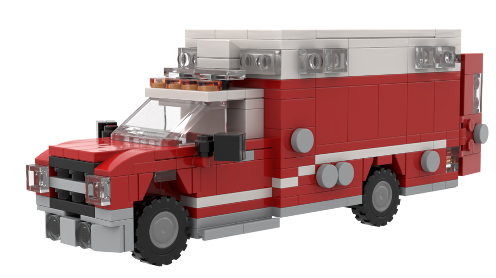 LEGO MOC Simple Ambulance - white top by freelegoemergencyfiles ...