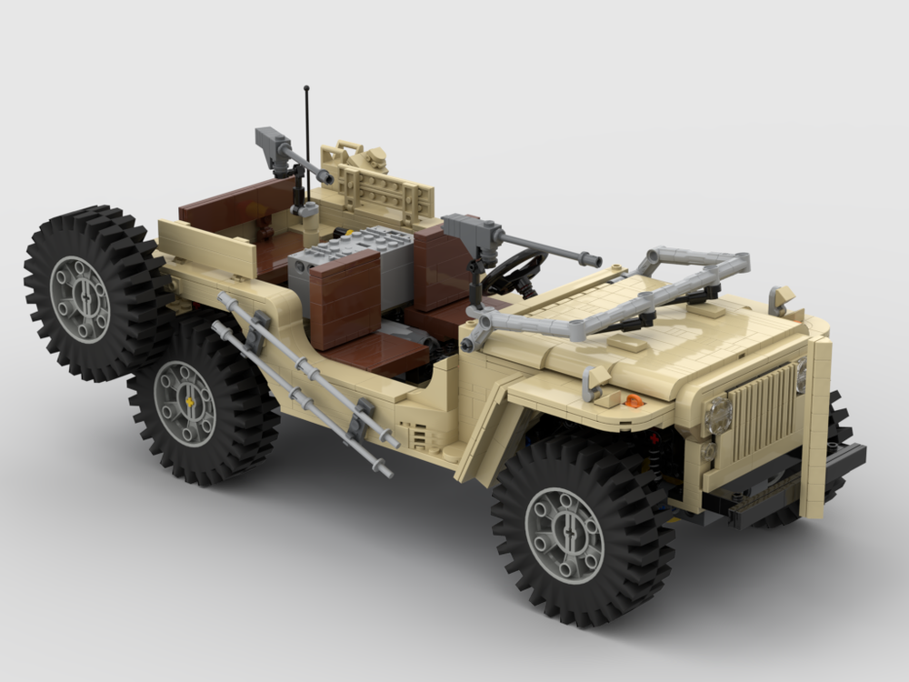Lego Moc Willys Mb Jeep By Etphhm Rebrickable Build With Lego