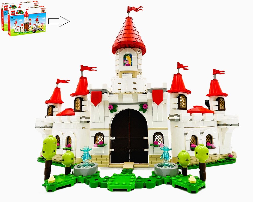 LEGO MOC Peach's Castle Battle with Roy Expansion Alternate build of 2x ...