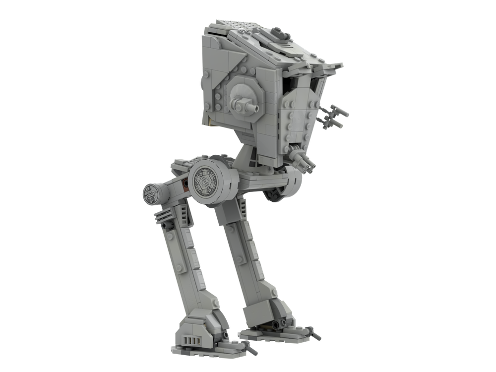 LEGO MOC-208579 AT-ST mini-fig scale (alternate of 75375) by zeegiraf ...