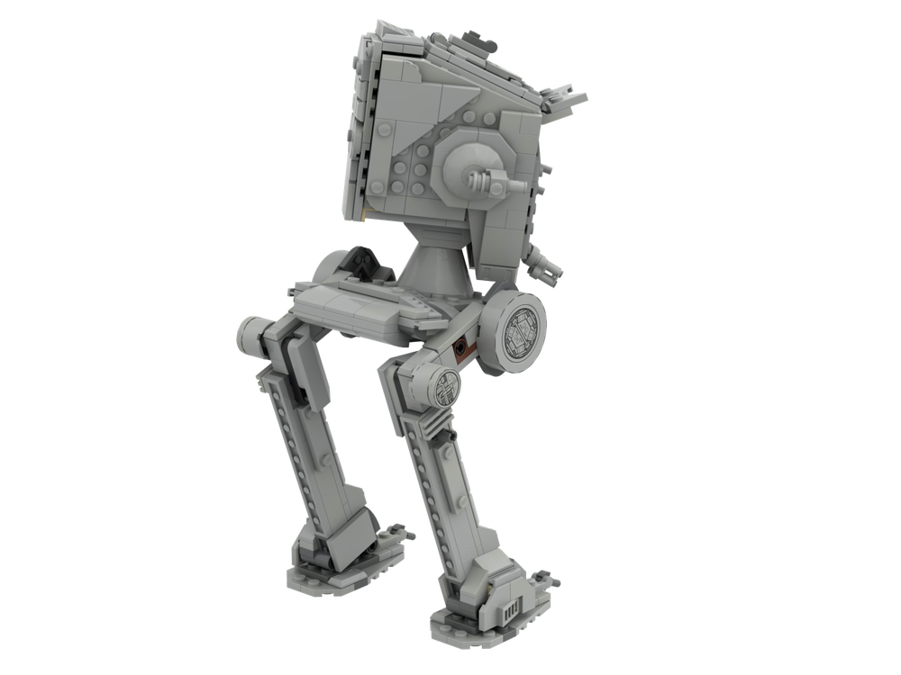 LEGO MOC-208579 AT-ST mini-fig scale (alternate of 75375) by zeegiraf ...