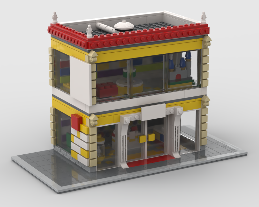 LEGO MOC Corner LEGO Store Modular by brickmanspark | Rebrickable - Build with LEGO