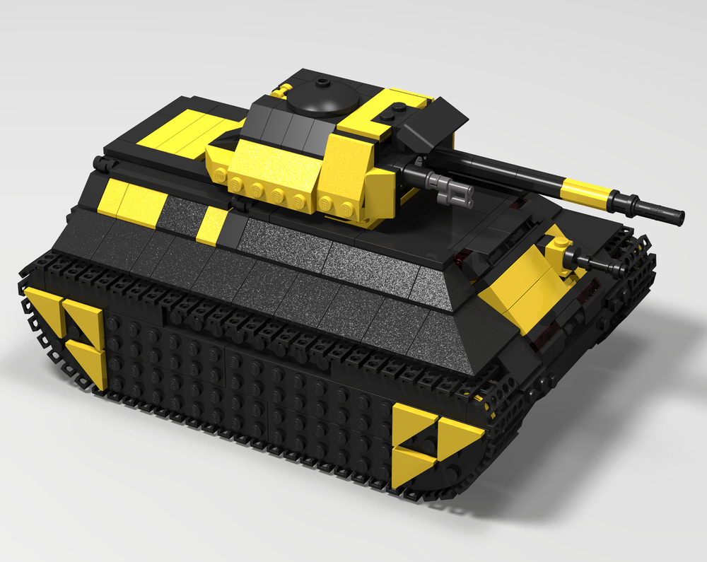 LEGO MOC Blacktron 1 Medium Tank by brickedsls | Rebrickable - Build ...
