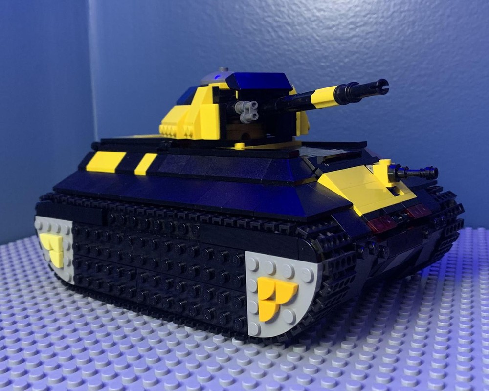 Lego Moc Blacktron 1 Medium Tank By Brickedsls Rebrickable Build