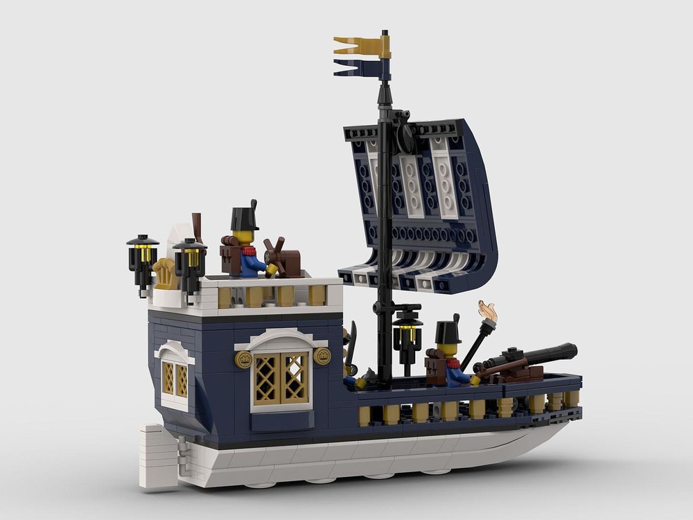 LEGO MOC-208606 Blue Imperial Sailboat by Lacike82 | Rebrickable ...